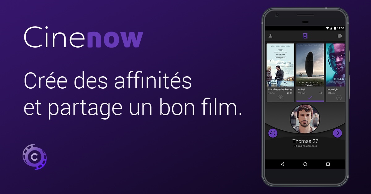 Cinenow - Application de rencontre au cinéma